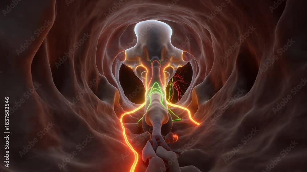 Medical Animation: Pterygoid Canal and Vidian Nerve Anatomy 素材庫影片 ...