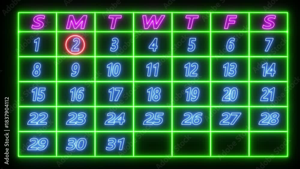 Very important date on the calendar. circle mark on date in work ...