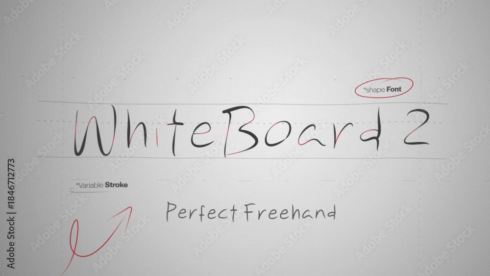 Whiteboard Marker Write On Text Effect 2 - Scribble Doodle Title ...