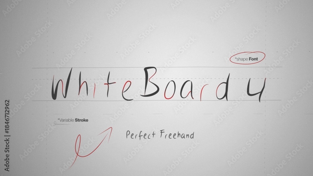 Whiteboard Marker Write On Text Effect 4 - Scribble Doodle Title ...