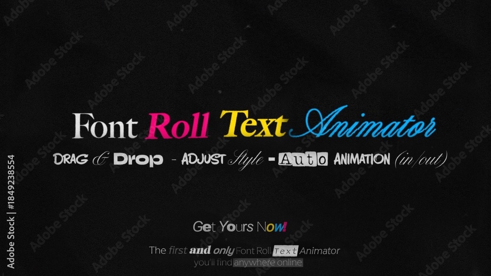 Font Roll Text Animator | A New Way To Animate Text Without Keyframes ...