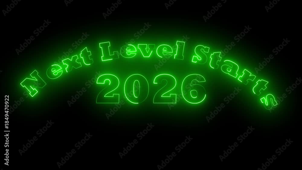 Futuristic Concept of Next level Starts 2026 Animation, Digital ...