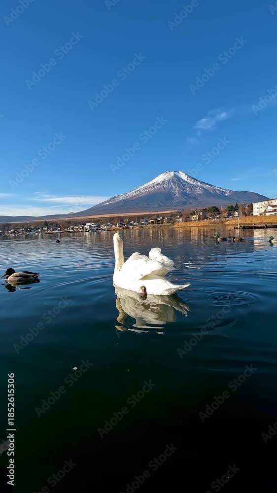 Yamanakako Lake (Lake Yamanaka) is the largest of Japan's Fuji Five ...