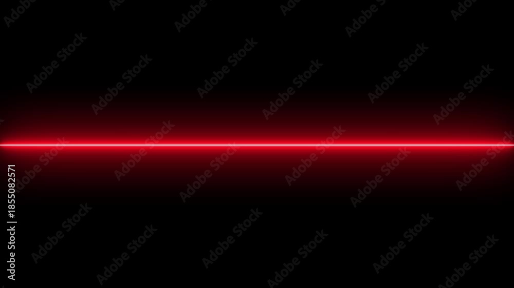 electric red neon line flicker loop for motion graphics. neon red light ...