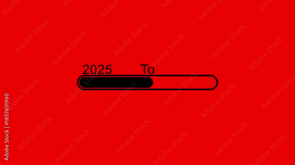 New year 2025 to 2026 loading concept. Year change concept. New year ...