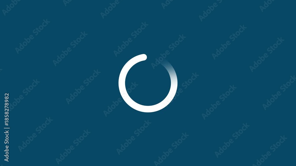 Animation of a loading spinning load wheel. Waiting for download. White ...