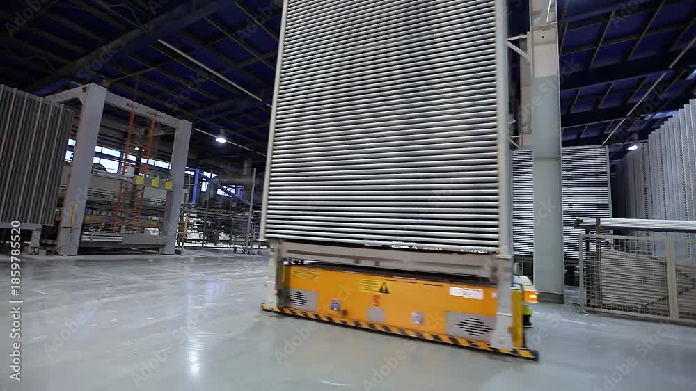 Automatic laser guided vehicle LGV for handling, management and control ...