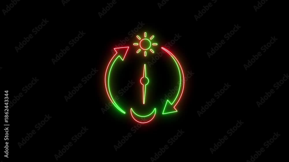 Nion Loop animation with sun and moon cycle showing circadian rhythms ...