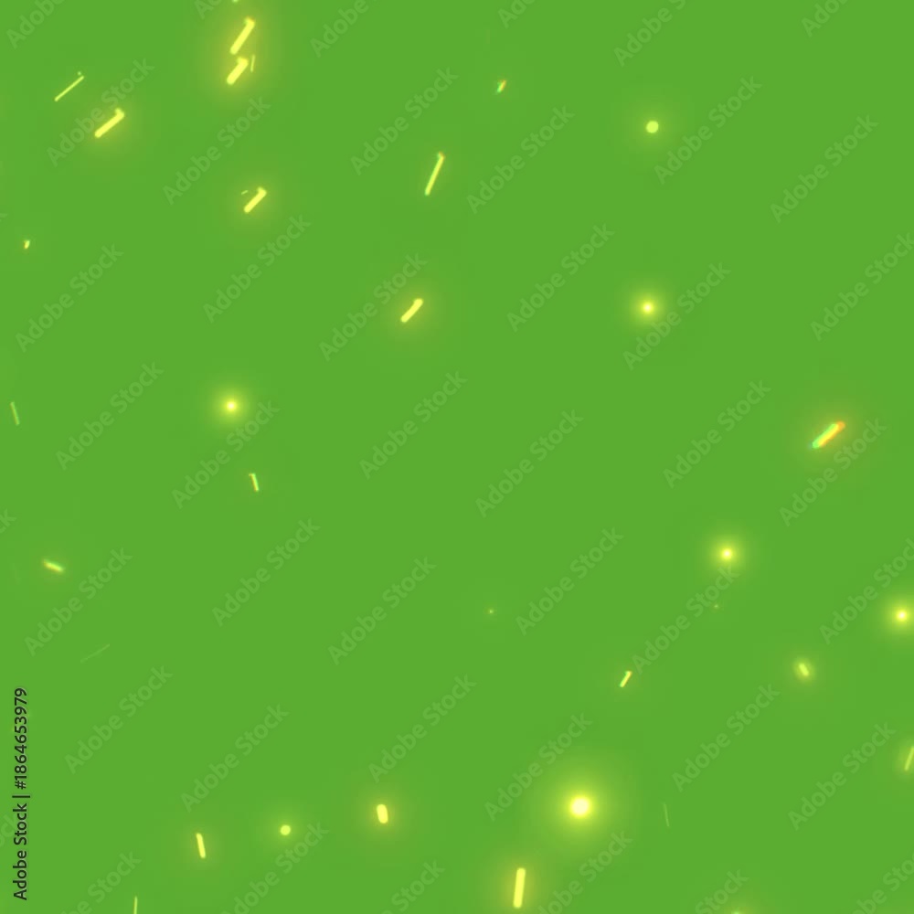 Realistic fire sparks and glowing ember particles rising and floating ...