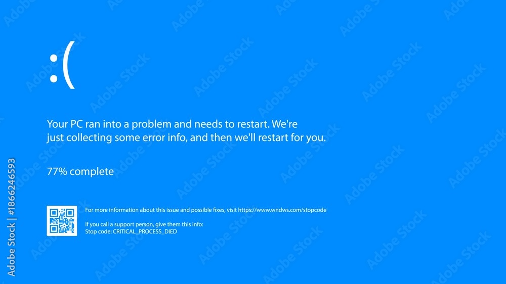 BSOD. Retro windows computer error popups multiplying and filling the ...