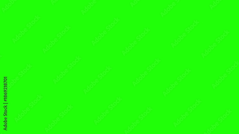 3 Second Timer Countdown Animation on Green Screen, Looping Digital ...