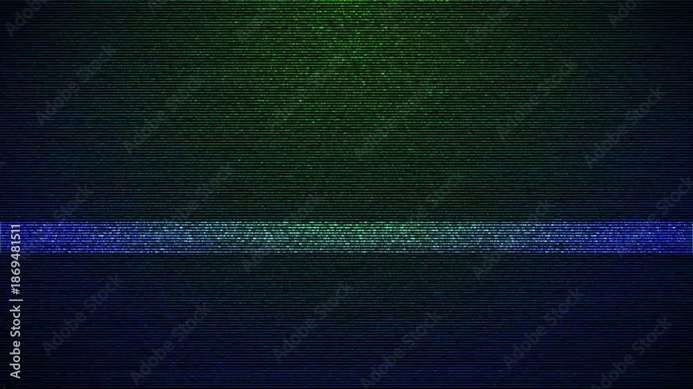 Vidéo Stock glitch screen with VHS error signal, TV static, and ...