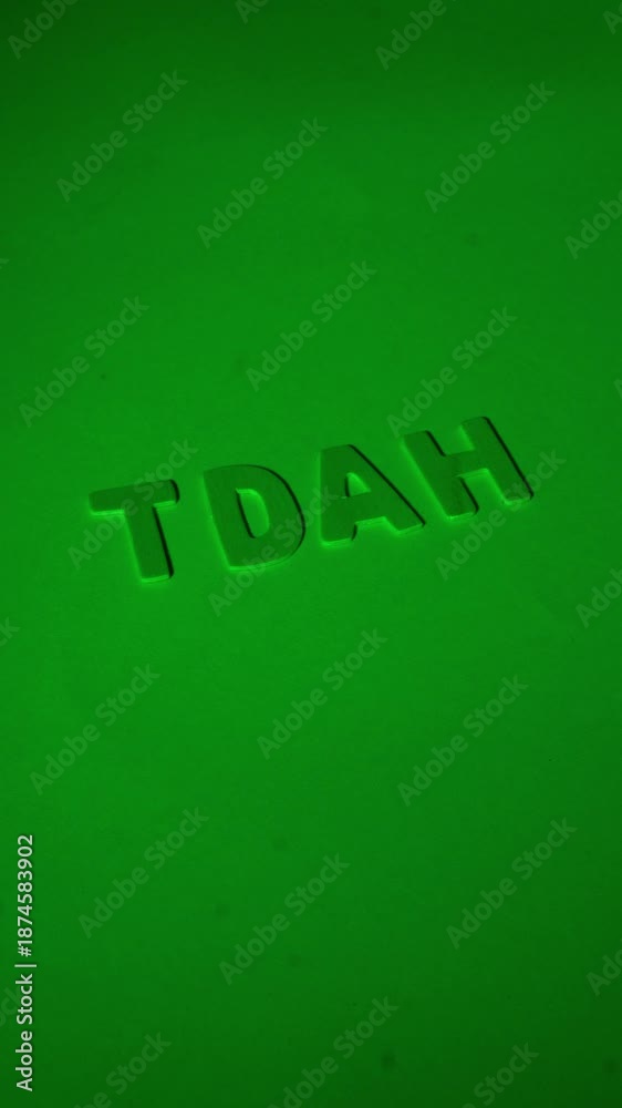 Adhd acronym tdah mental health awareness concept 素材庫影片 | Adobe Stock