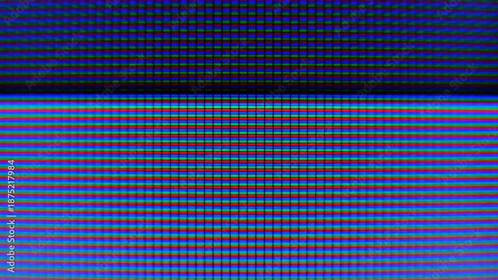 Signal Disturbance Broken Monitor macro view, Screen TV Glitch Error ...