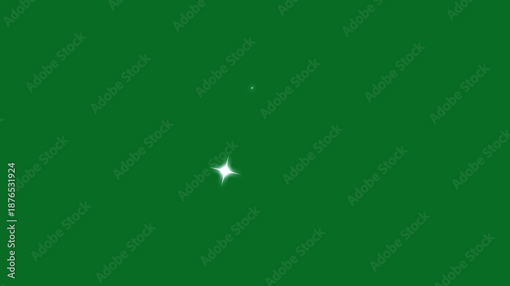 Twinkling stars animation, white cartoon doodle sparkle, blinking flat ...
