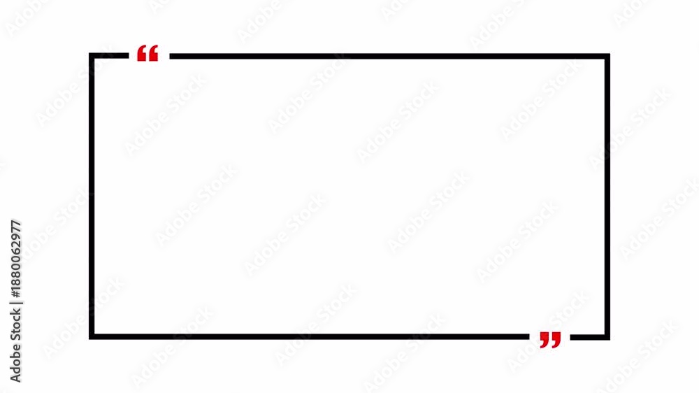 rectangle with quotation marks quote speechin transparent background in ...