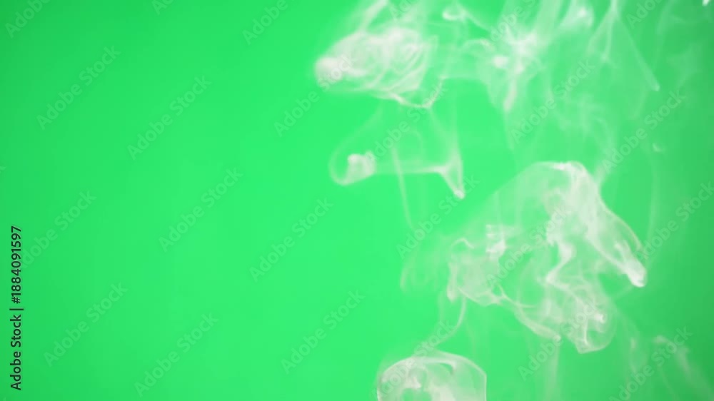 Green Screen Chroma Key Abstract smoke on green chroma key background ...