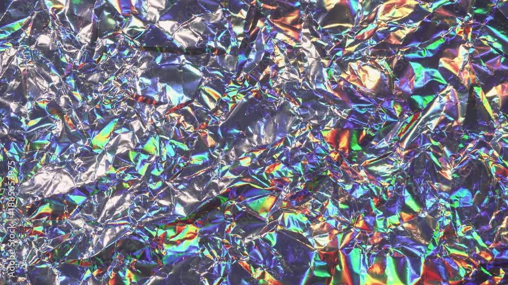Holographic Foil Background with Swirling Color and Shimmering Light ...
