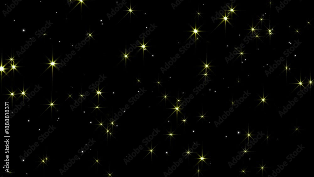 Twinkle light stars blink looping animation overlay background loop ...