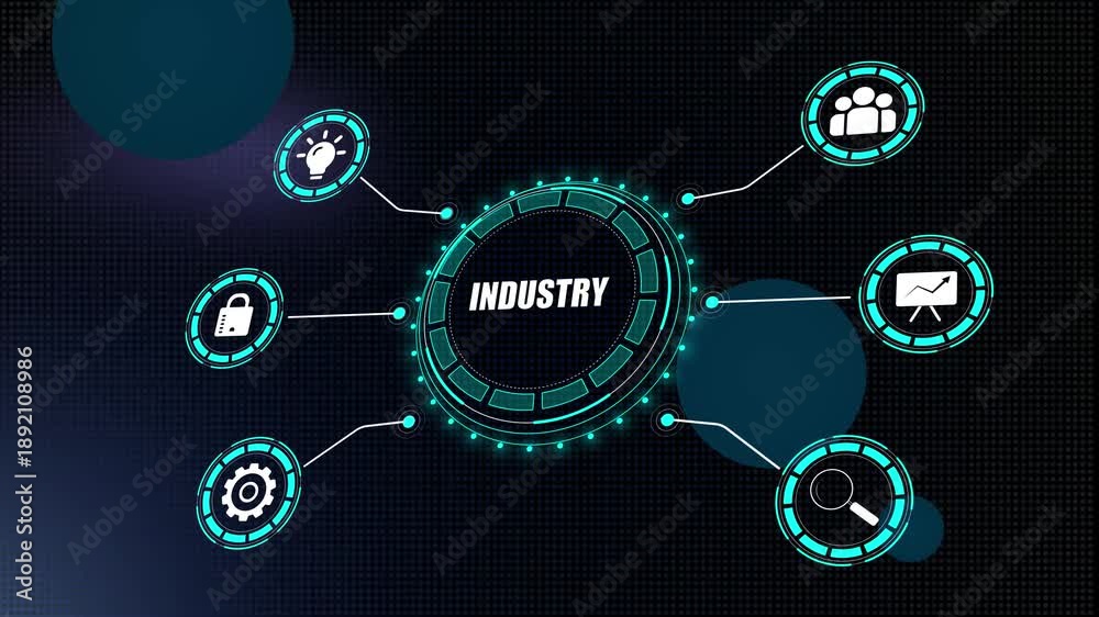 Industry concept for smart manufacturing and industrial revolution ...