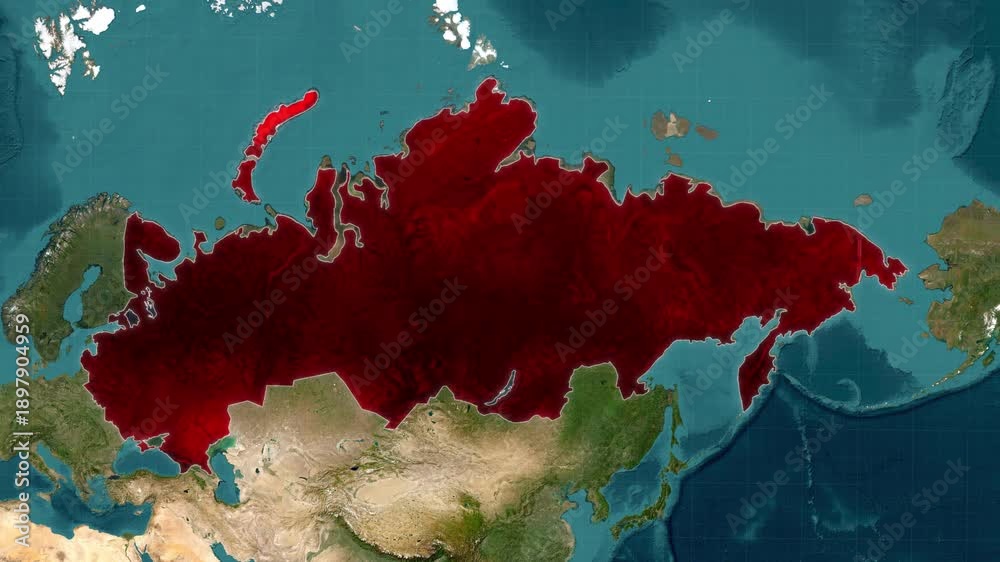 Animated Russian Empire Map 1800 AD Historical Borders 4K Stock Video ...