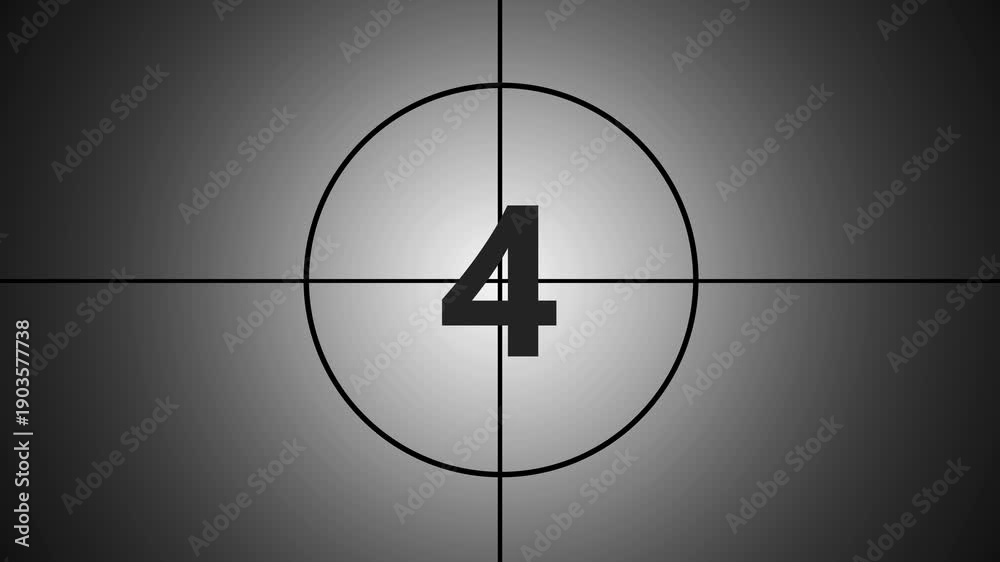 Time countdown timer from 0 to 4 seconds. Digital countdown timer ...