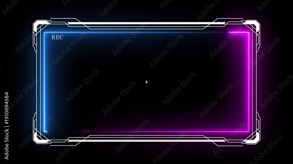 Digital camera recording UI overlay with REC icon, ISO 200, timer, and ...