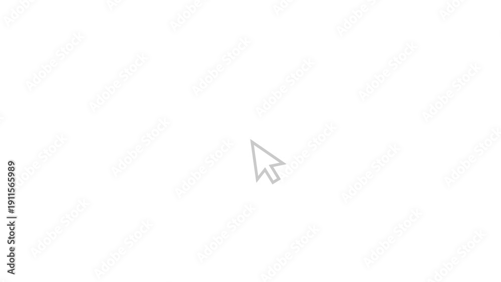 looping mouse pointer double click animation for chroma key overlay ...