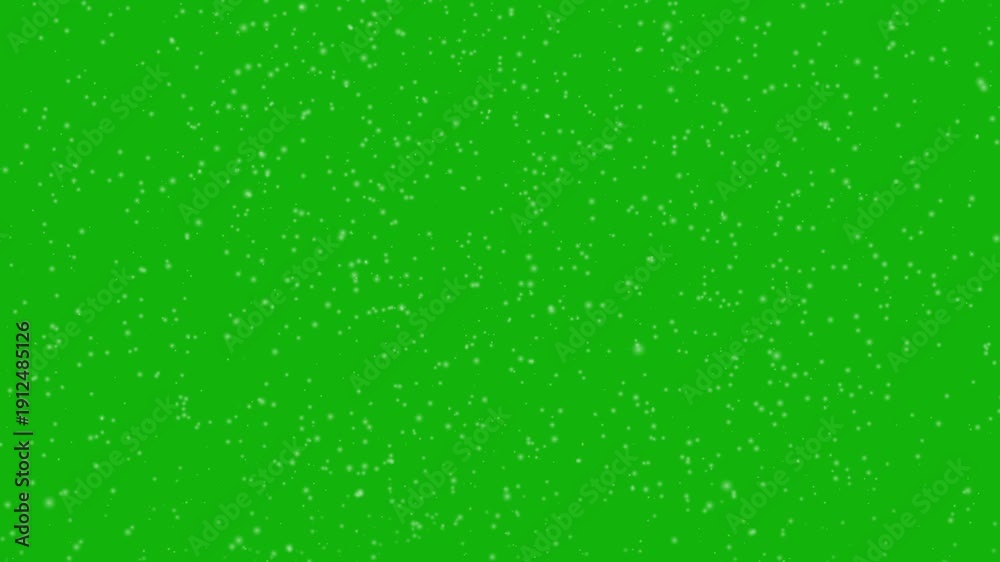 Snowing overlay- Seamless heavy snow falling animation on green screen ...