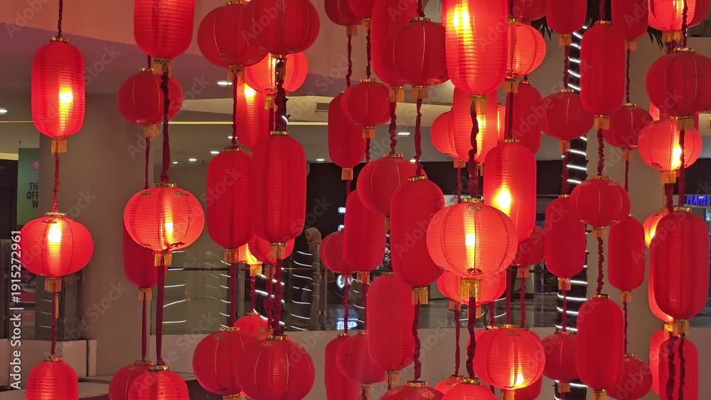 candles in the templeRed lampion for celebrate Lunar New Year or ...