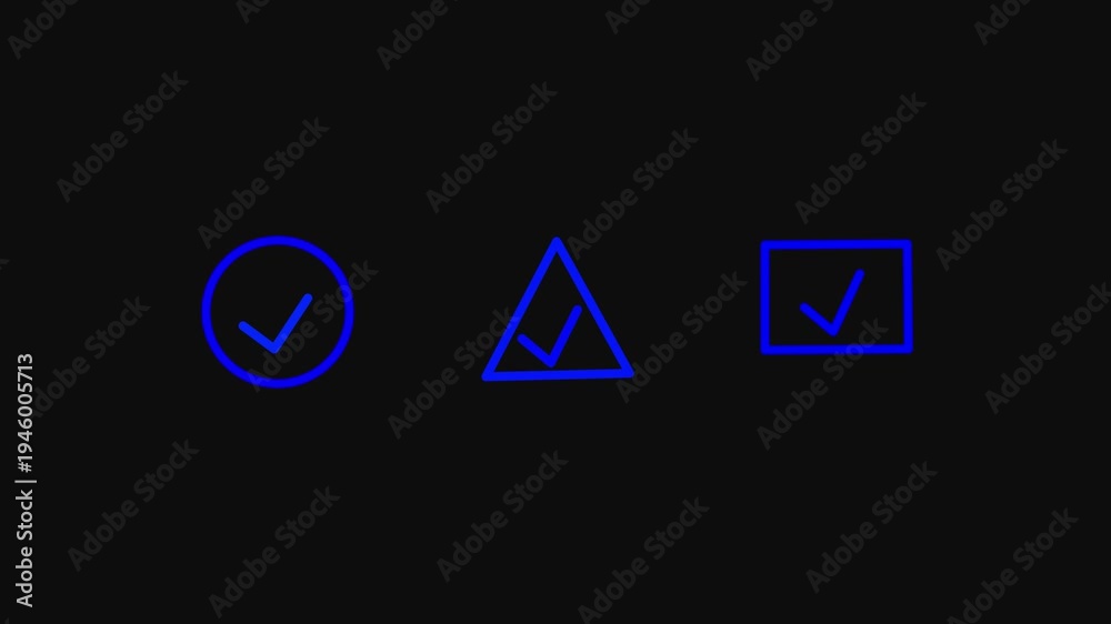 blue Tick Verified Check Mark Animation: Credible Social Media ...