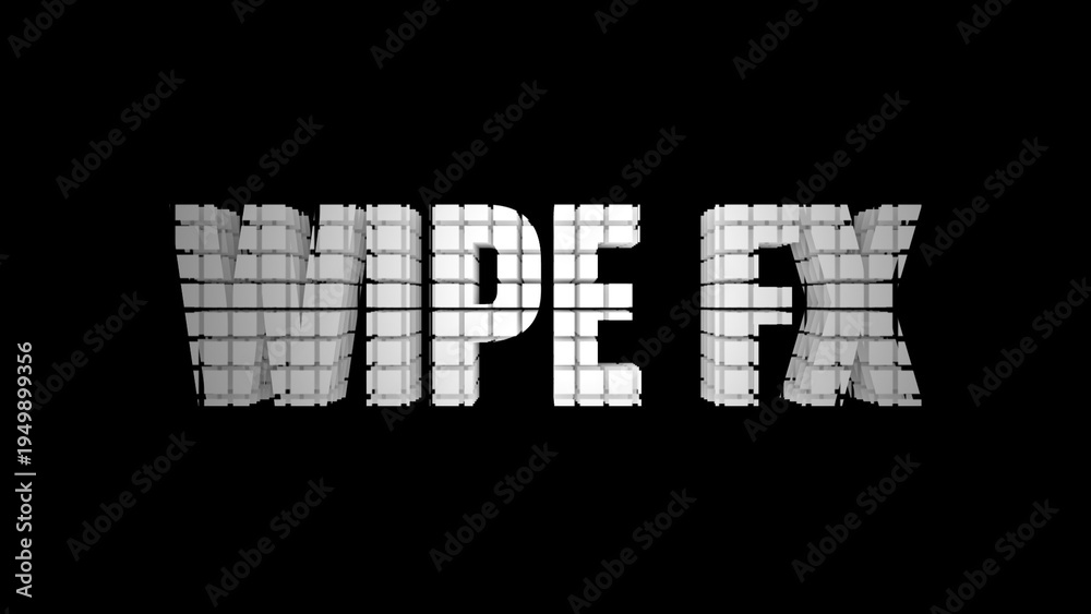 Kinetic Typography Blinds Wipe Stock Template | Adobe Stock