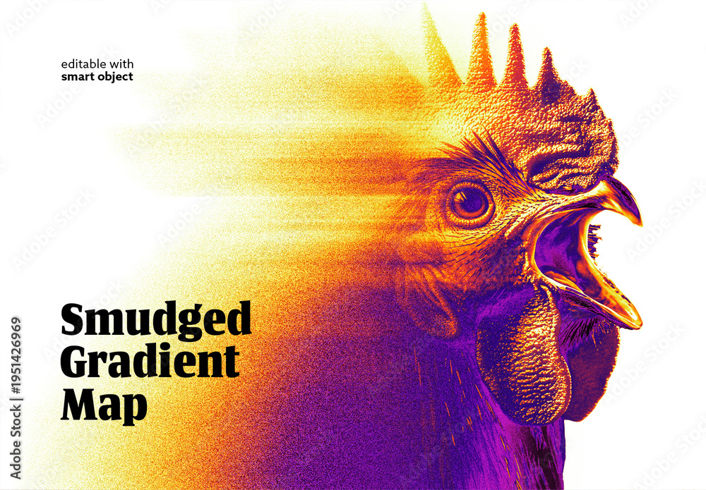 Smudged Gradient Map plantilla de Stock | Adobe Stock