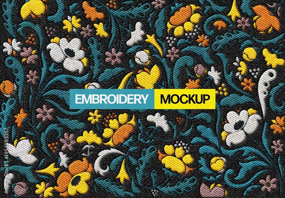 Embroidery Mockup Stock Template | Adobe Stock