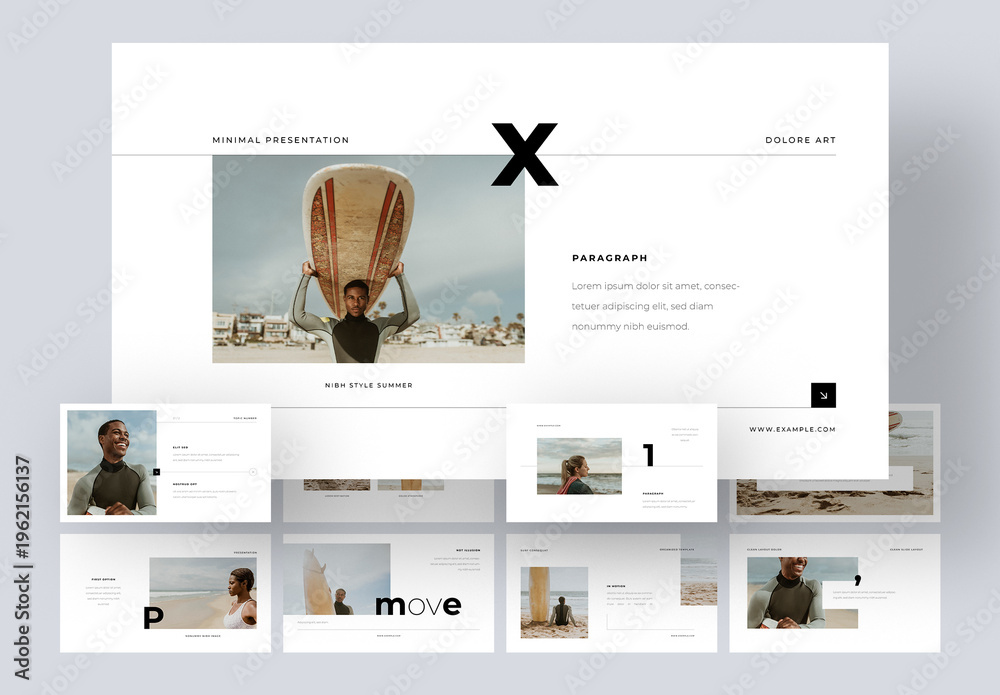Minimal Presentation Layouts Stock Template | Adobe Stock