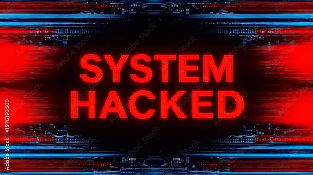 Advanced Red text on digital glitch background for Digital ...