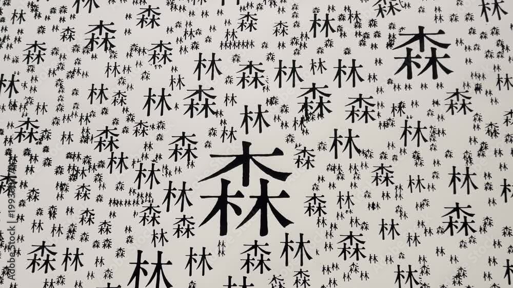 Creative animation showing the formation of the Japanese words for ...