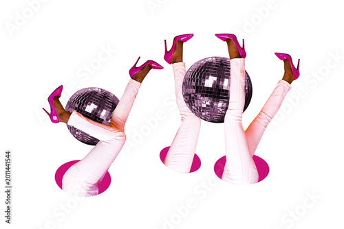 Fototapete Composite trend artwork sketch image photo collage of dummy ...