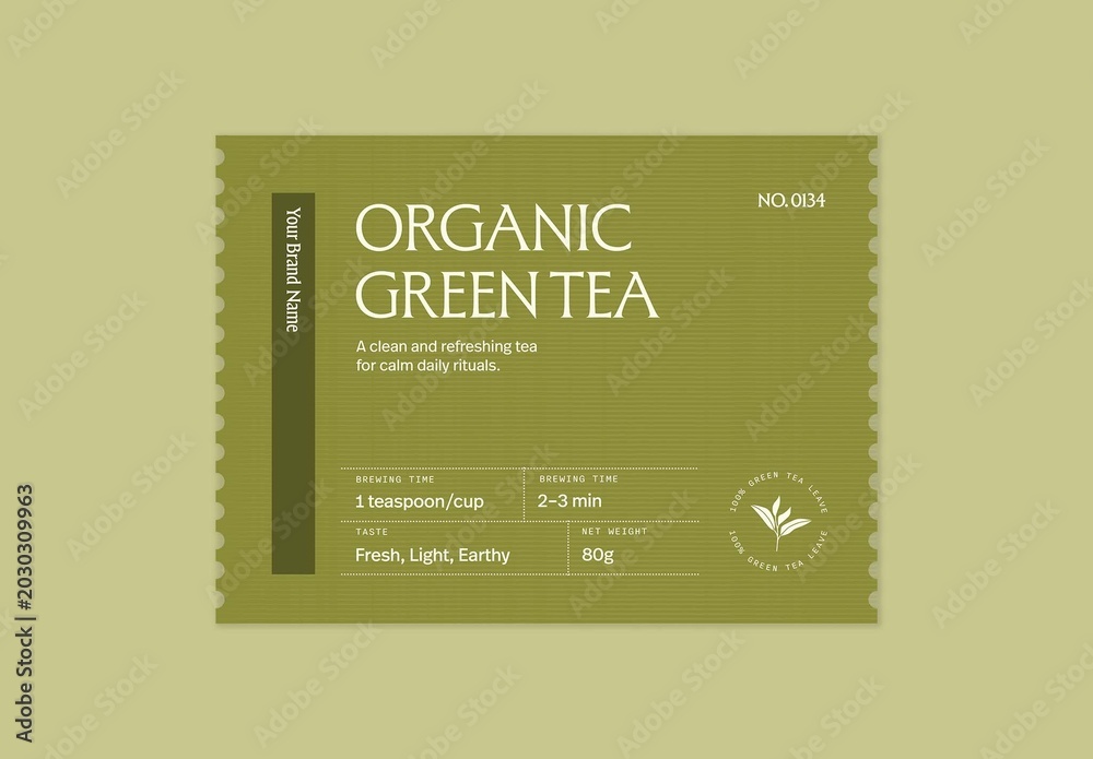 Product Label Template or Packaging Sticker Layout Stock Template ...