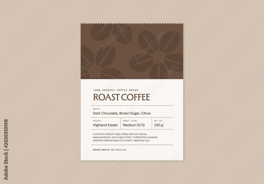 Product Label Template or Packaging Sticker Layout Stock Template ...