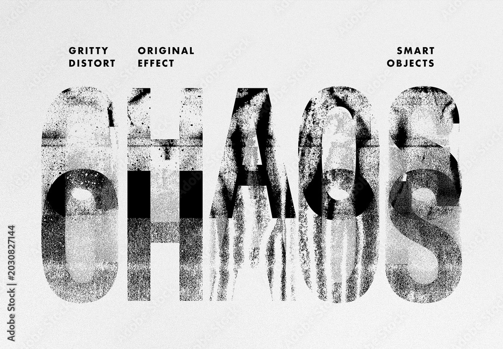 Grunge Text Effect – Distortion Typography for Logo, Poster & Branding ...