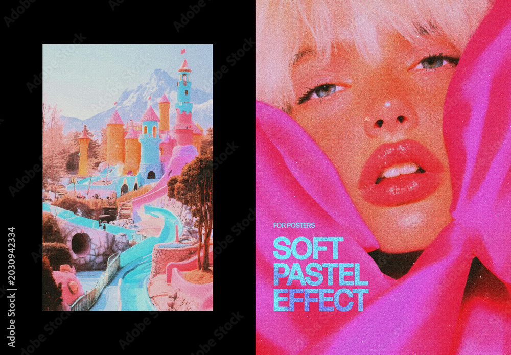 Soft Pastel Photo Effect – Saturating for Poster & Social Media (PSD ...