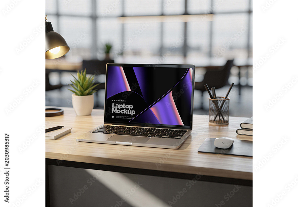 Laptop Mockup for Retail Display and Promotional Marketing Stock ...