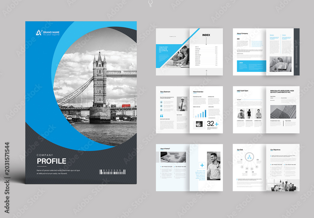 Company Profile Brochure Template Stock Template | Adobe Stock