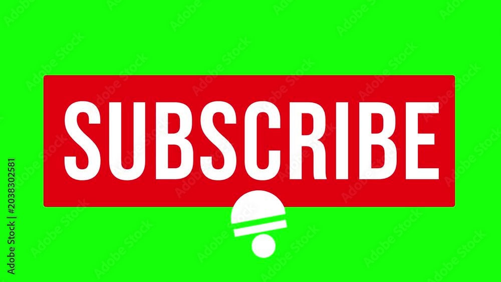 Animated Subscribe Button with Pop Up Scale and Swinging Notification ...