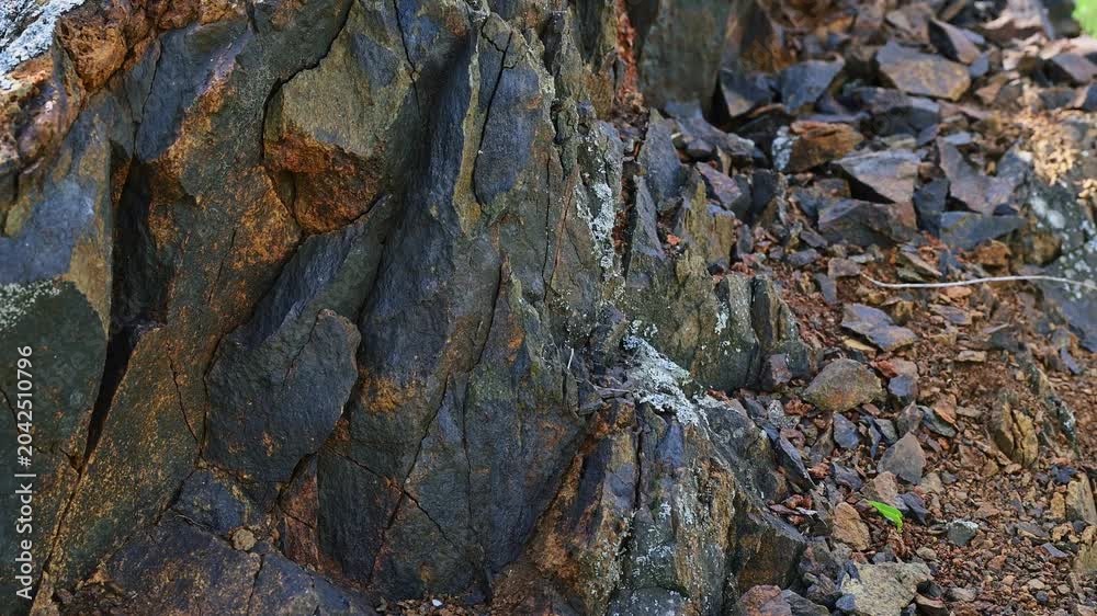 Ancient Archean Volcanic Rock Texture at Apolonivka Paleovolcano ...