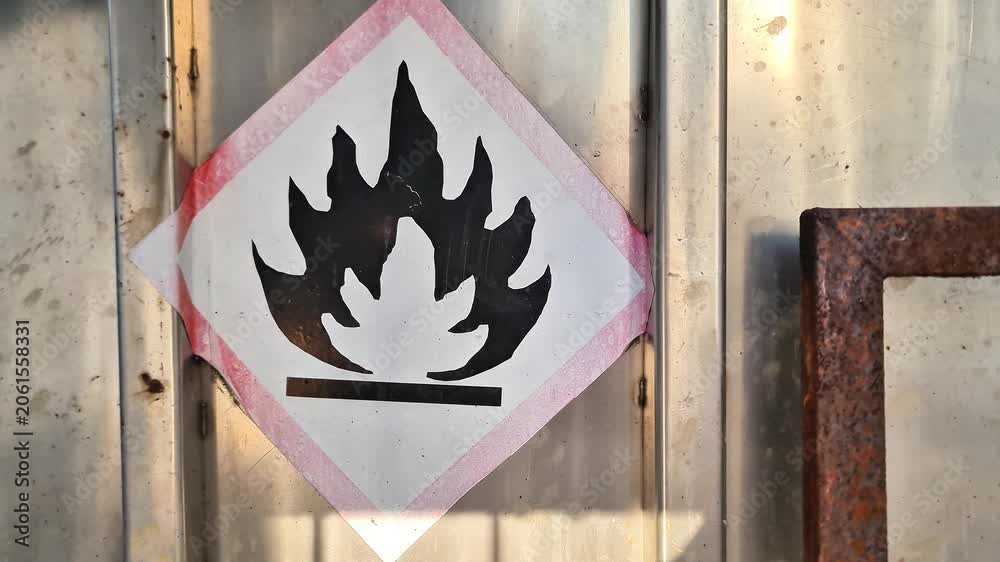 Sidoarjo, Indonesia - 16 June, 2026: GHS Flammable Hazard Pictogram ...